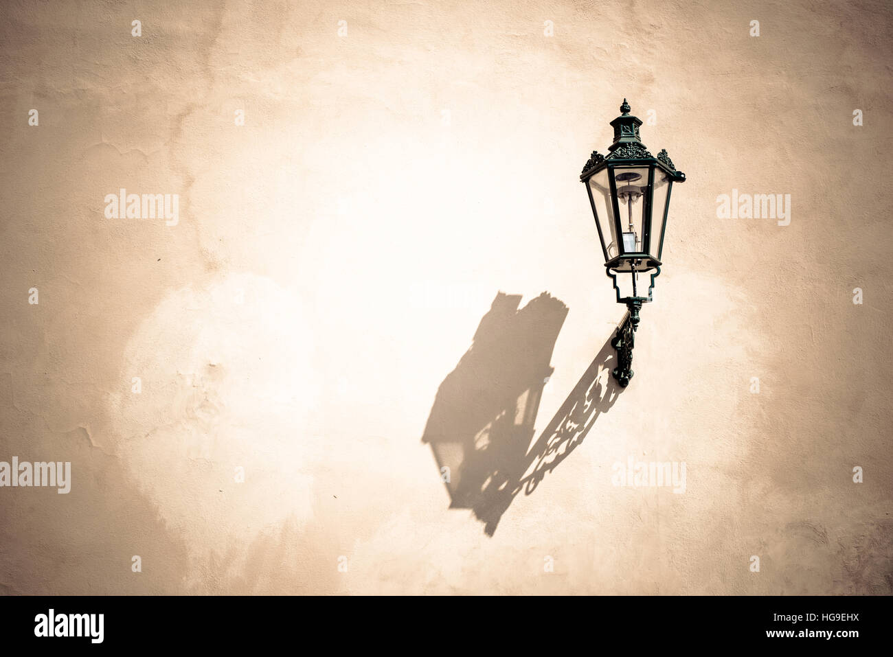 wall lamp with textured background Stock Photo - Alamy