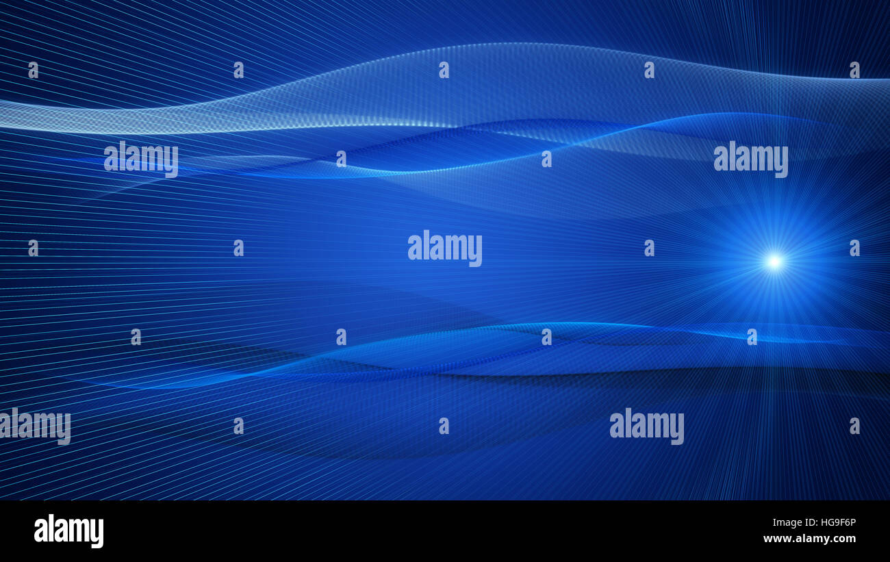 Futuristic technology wave background design with lights Stock Photo ...