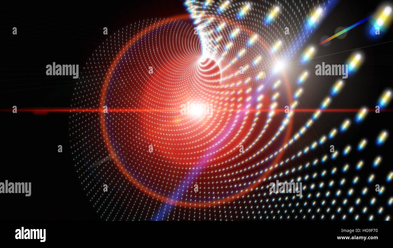 Futuristic particle wave background design with lights Stock Photo - Alamy