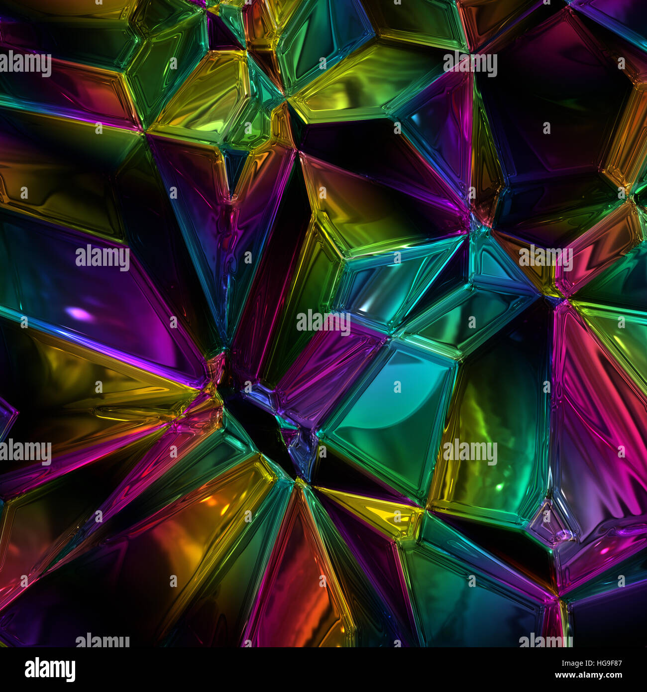 Wonderful abstract illustrated glass object Stock Photo - Alamy