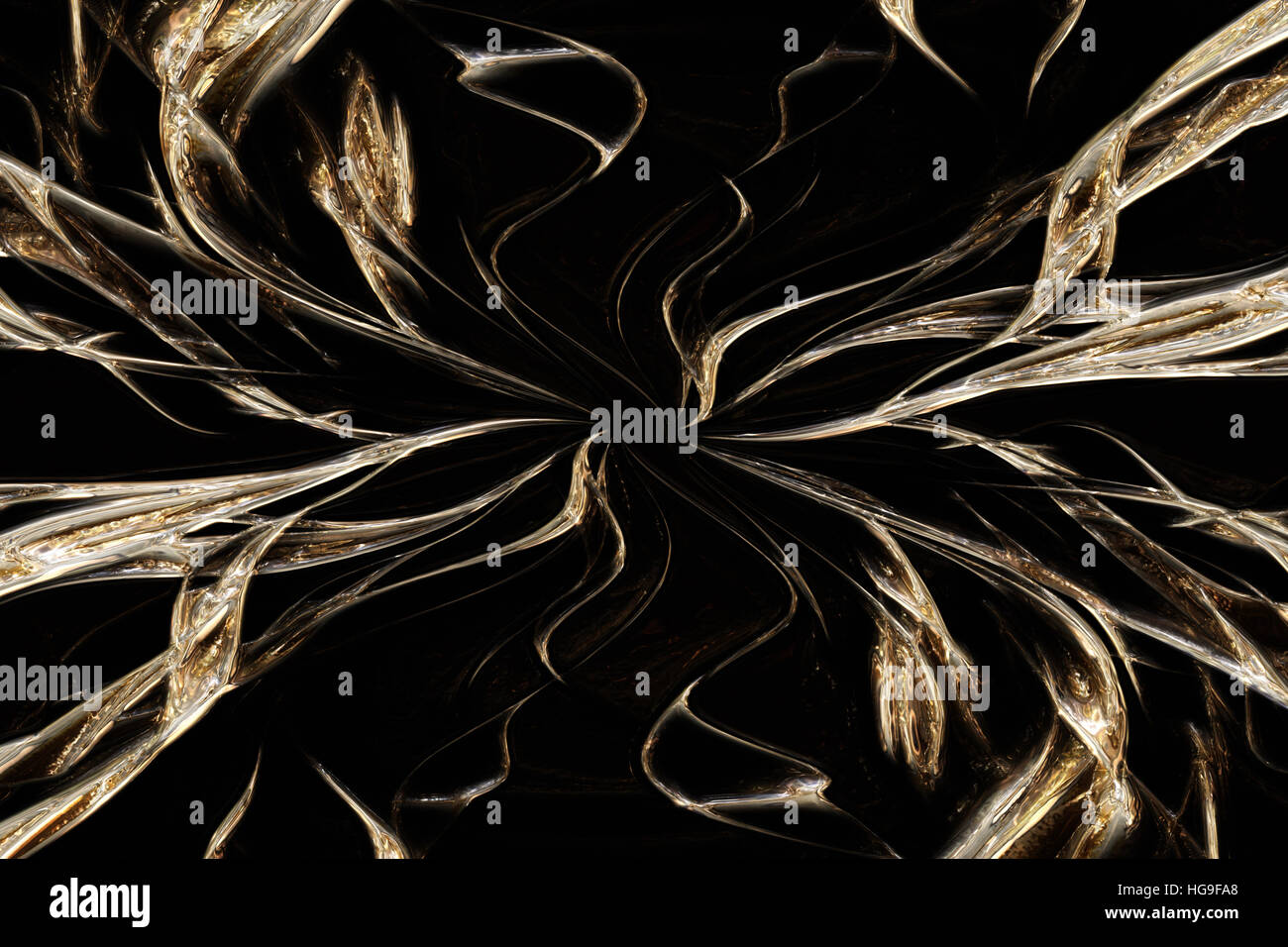 Wonderful abstract illustrated glass object Stock Photo - Alamy