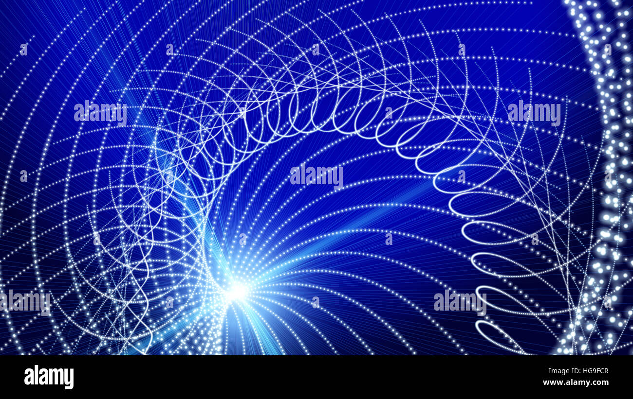 Futuristic particle background design with lights Stock Photo - Alamy