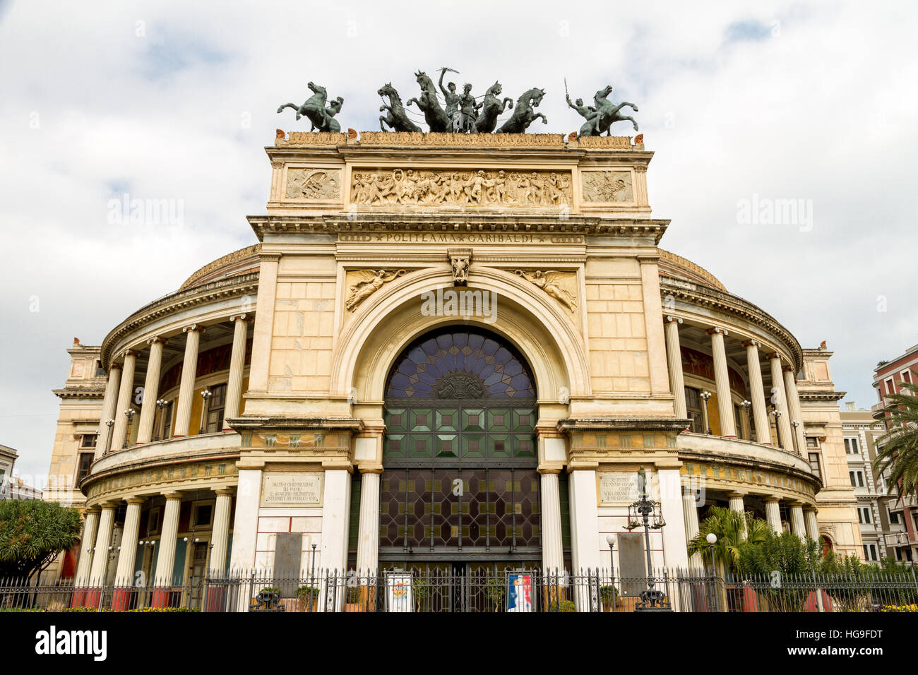 The Politeama Theatre is a theatre of Palermo, it is located in the ...