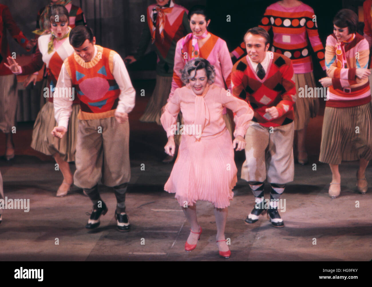 Ruby Keeler during a dress rehearsal for the 1971 production of No, No ...