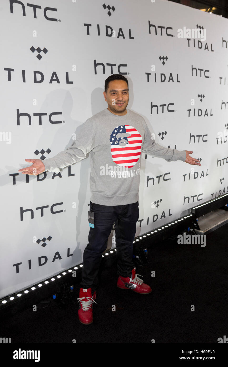 Cipha Sounds arrives at the Barclays Center to perform at the Tidal X ...