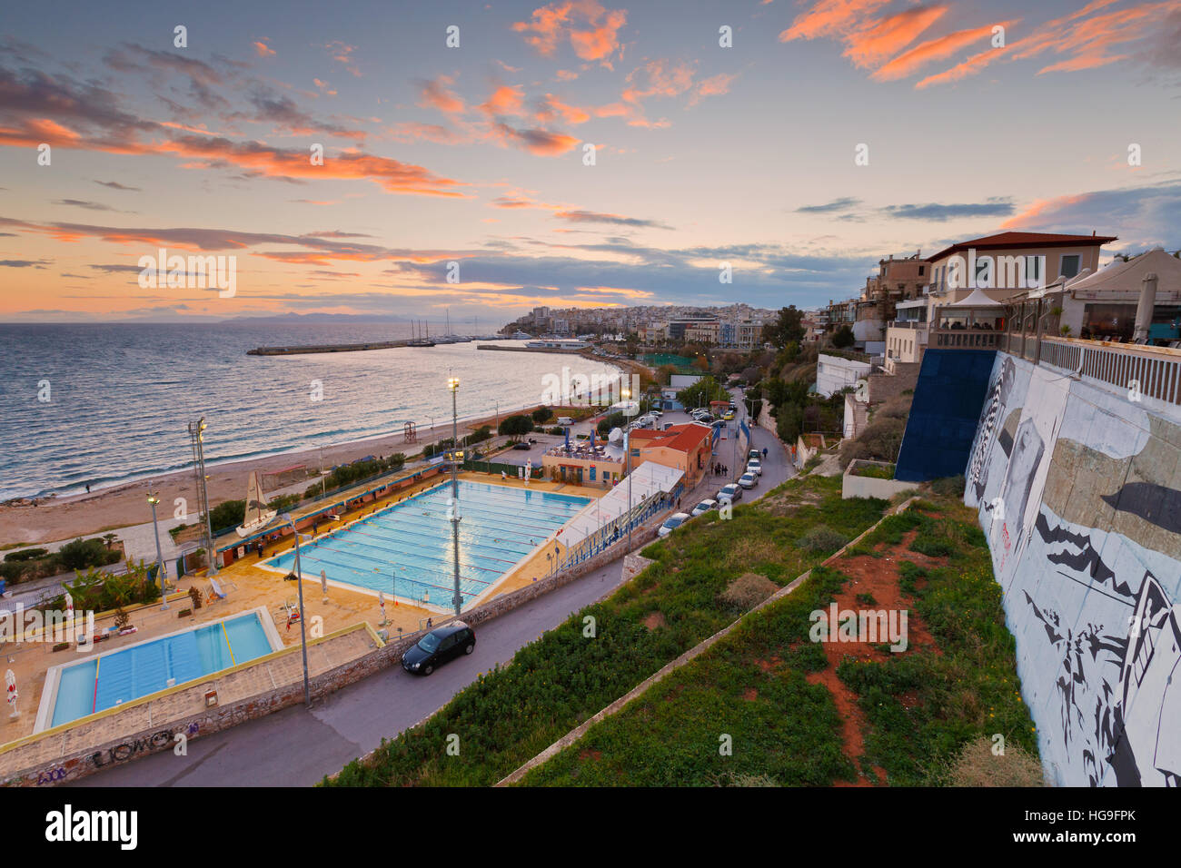 Athens beach pool hi-res stock photography and images - Alamy