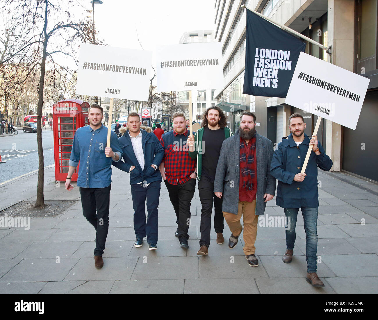 EDITORIAL USE ONLY Campaigners (left to right) Andy Caine, Jack Eyers ...
