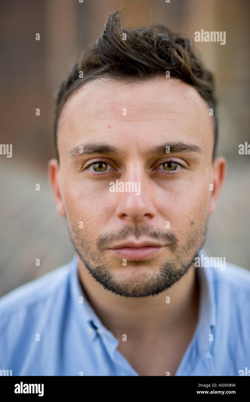 Singer, songwriter Jamie Mathias poses with his guitar for a shoot at ...
