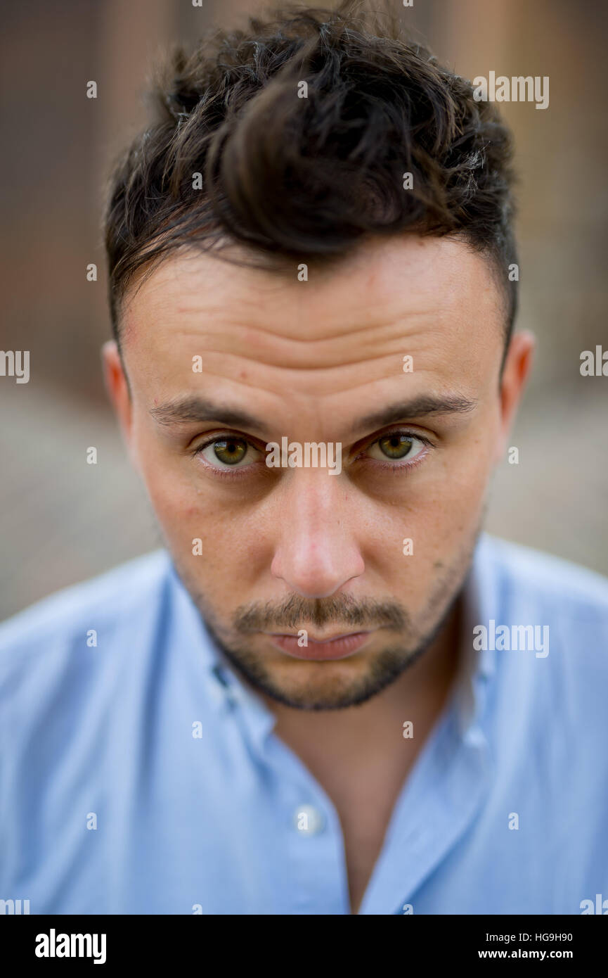 Singer, songwriter Jamie Mathias poses with his guitar for a shoot at ...