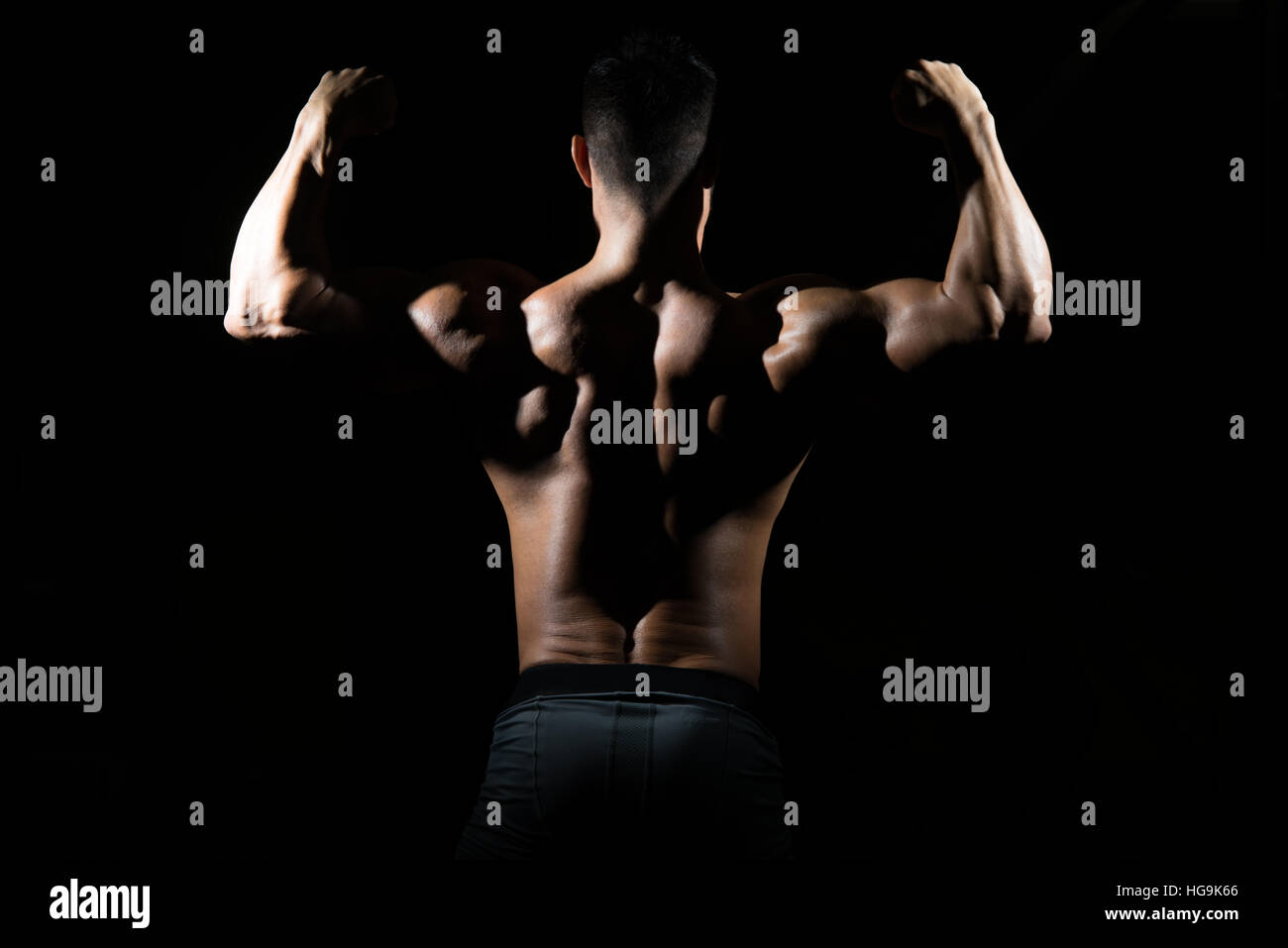 Bodybuilding Posing Silhouette