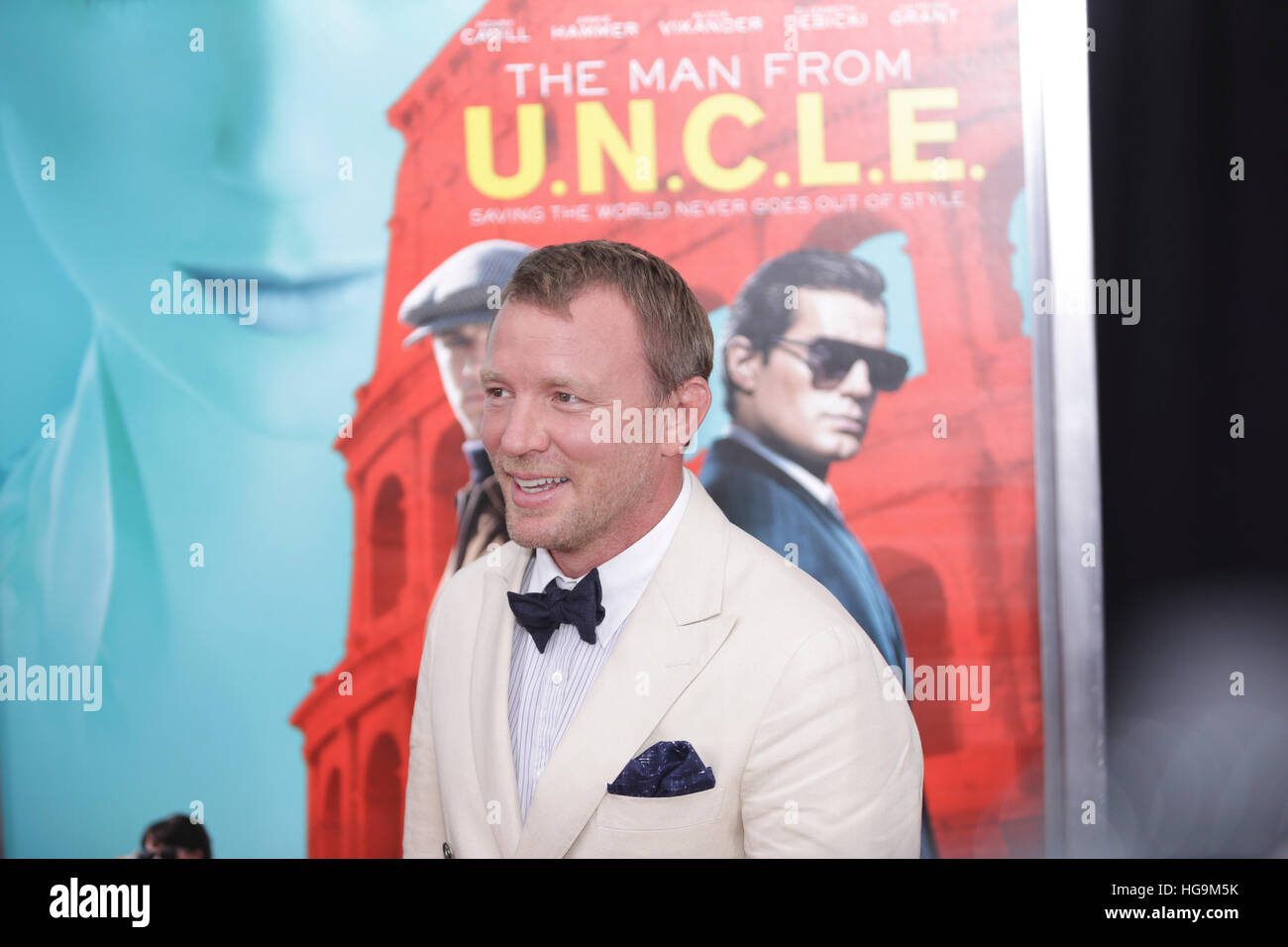 Guy Ritchie arrives at The Man From U.N.C.L.E premiere at the Zigfield ...