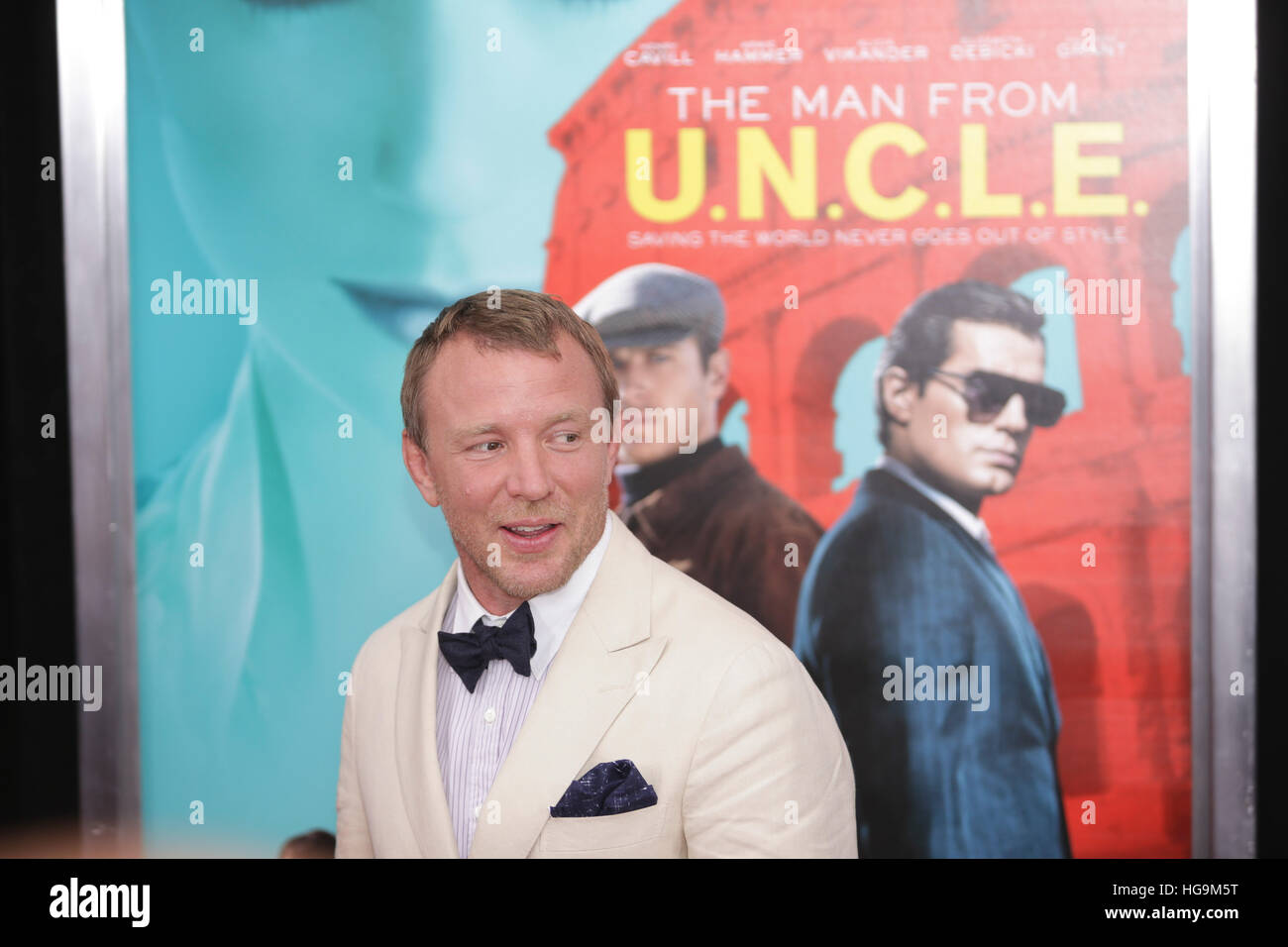 Guy Ritchie arrives at The Man From U.N.C.L.E premiere at the Zigfield ...