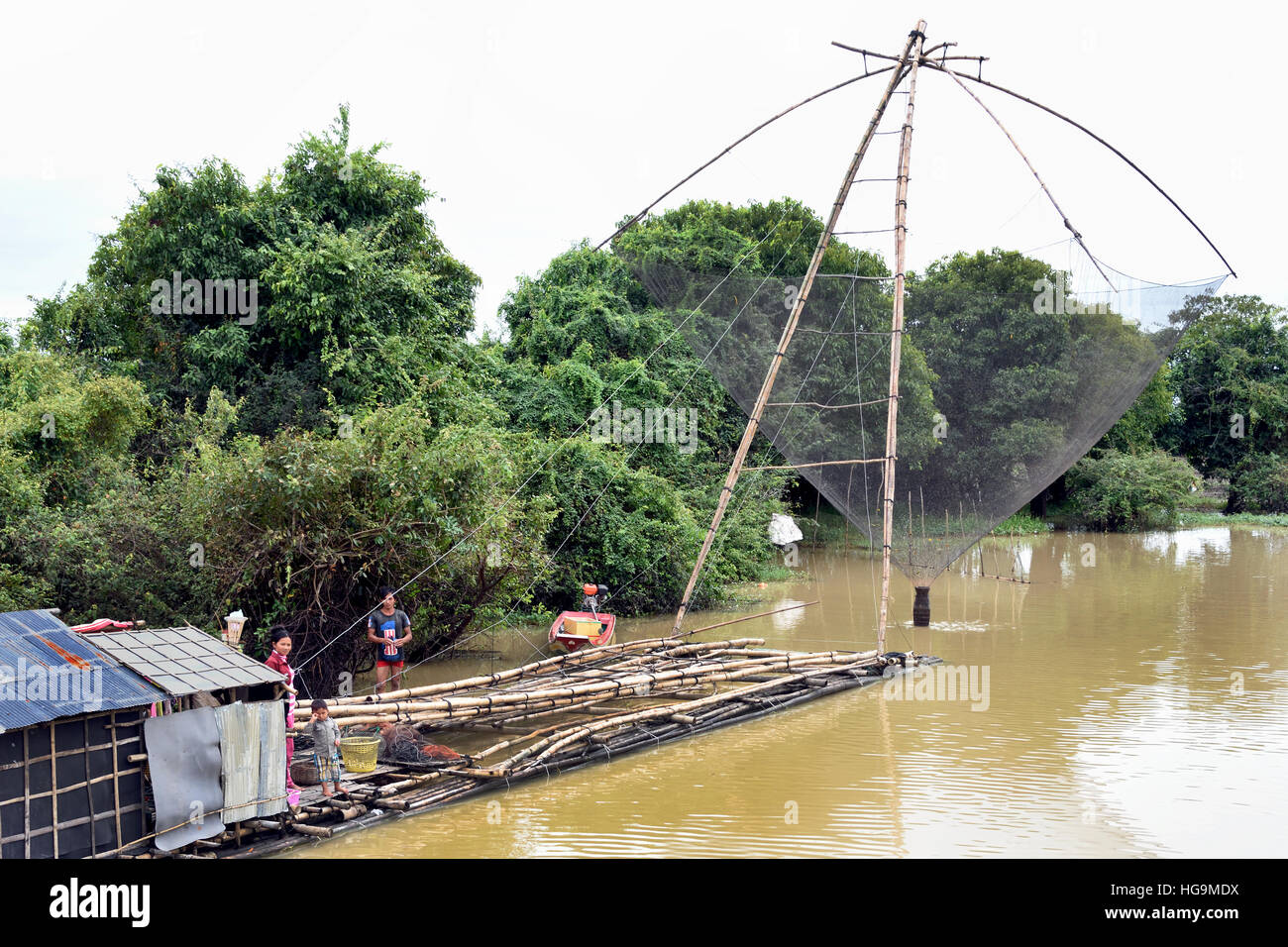 The Sangkhae - Sangker River Battambang Province Cambodia.The Tonle Sap ...