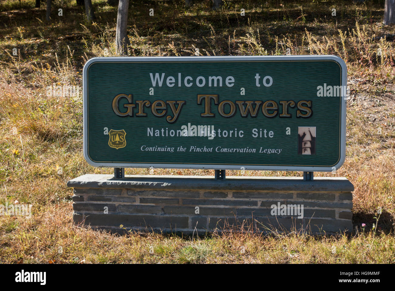 Grey towers national historic site Milford PA Stock Photo - Alamy