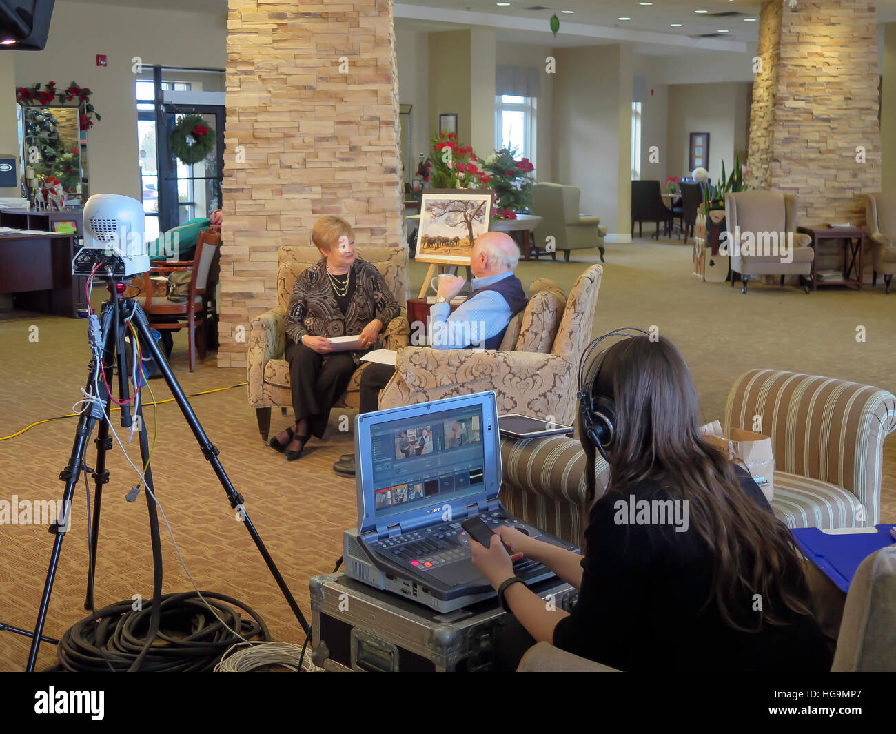 Location remote Television production, live video for broadcast from ...