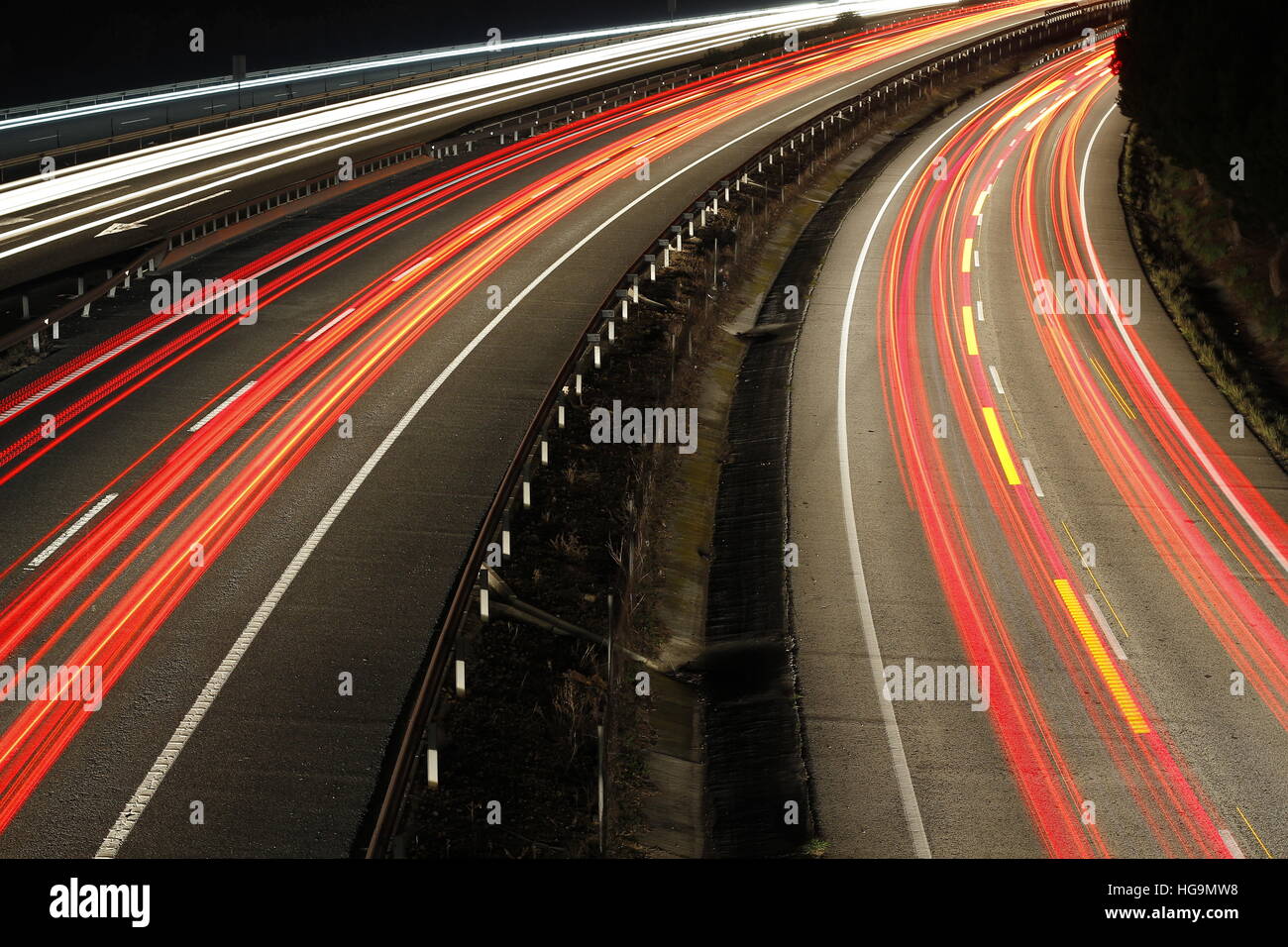Aerial shot long asphalt bridge hi-res stock photography and images - Alamy