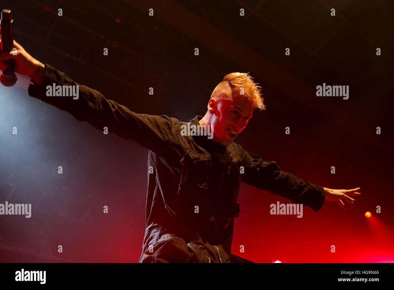Machine Gun Kelly performs at the Best Buy Theater as part of his 2015 ...