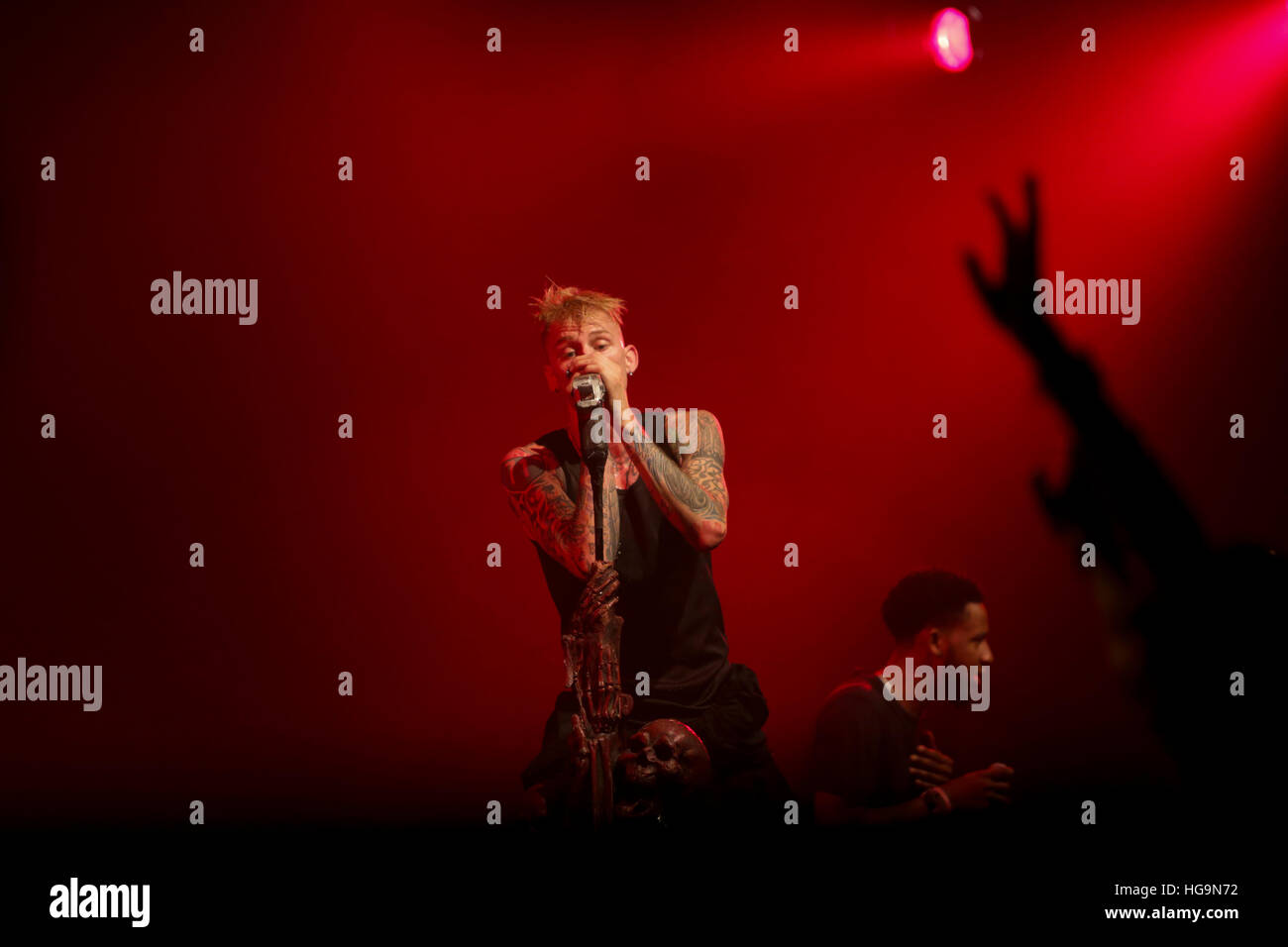 Machine Gun Kelly performs at the Best Buy Theater as part of his 2015 ...