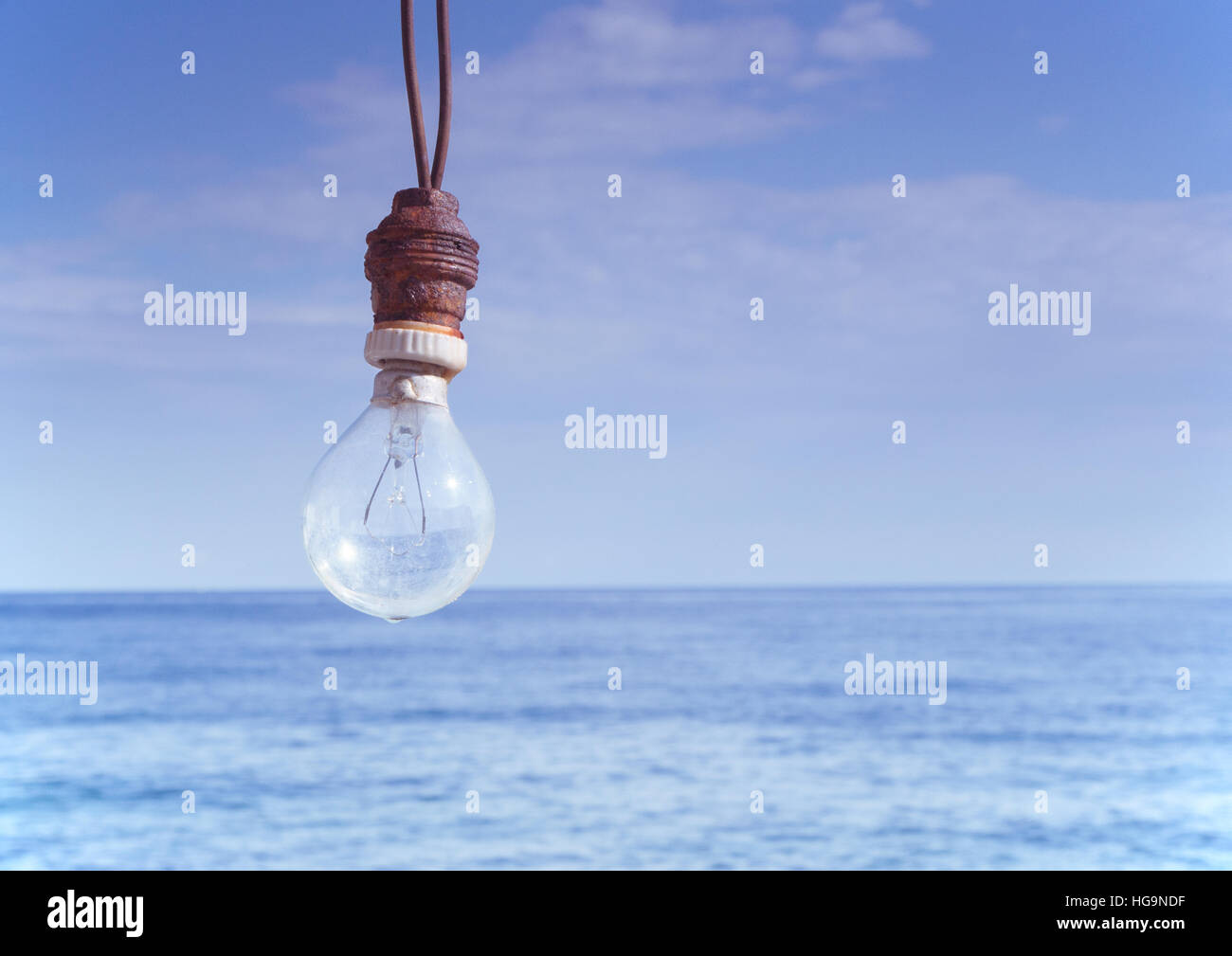 Light at Sea Stock Photo - Alamy