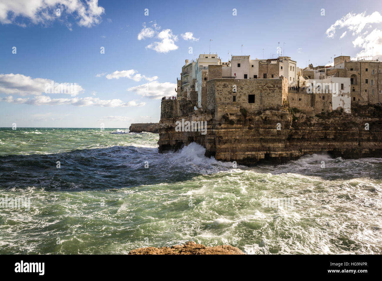 Polignano a Mare, the amazing village on the rocks, along the seaside ...