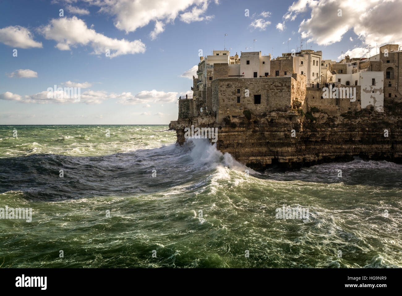 Polignano a Mare, the amazing village on the rocks, along the seaside ...
