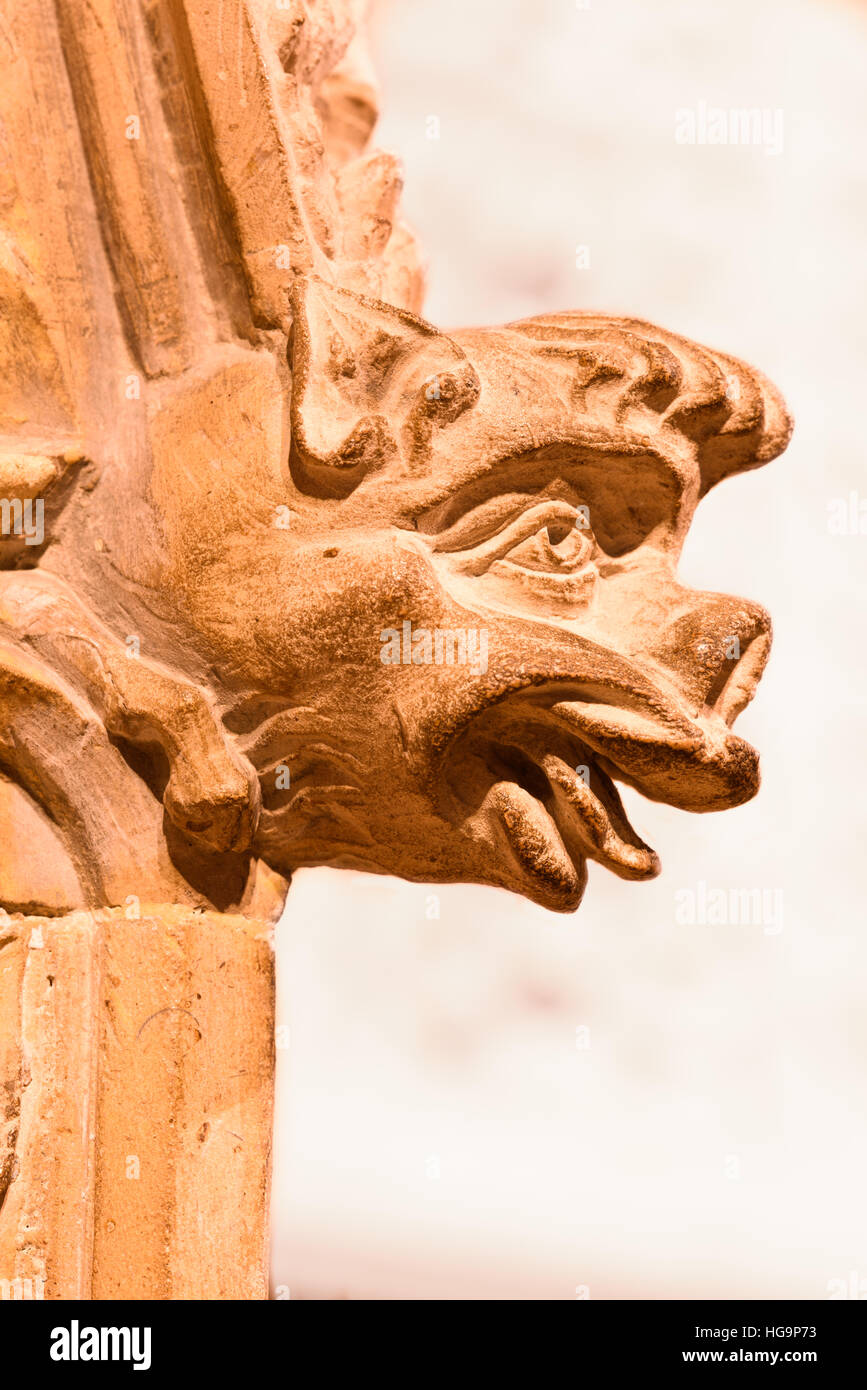 Stone carving on the rood screen at Lincoln cathedral, England Stock ...