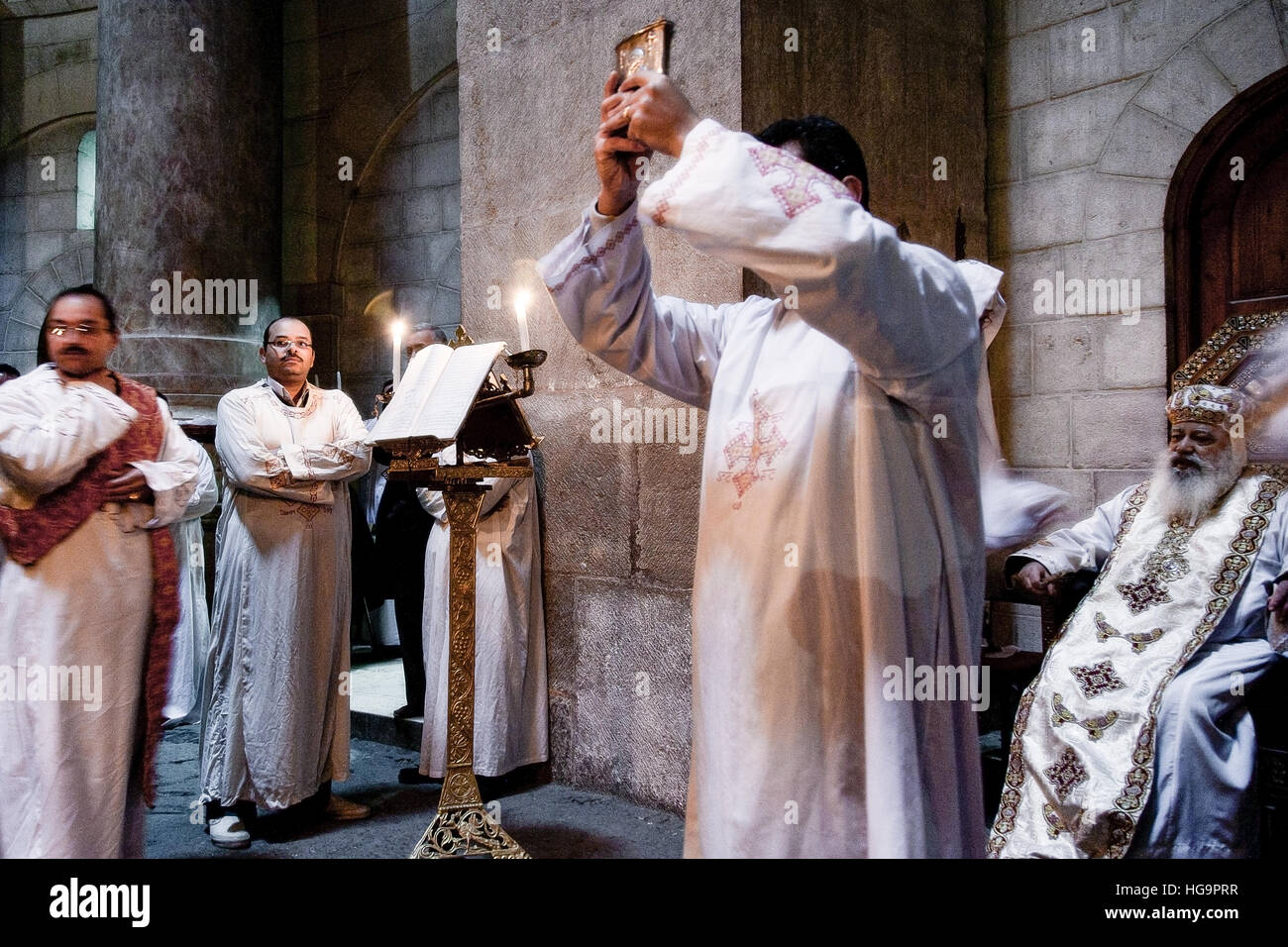 Jerusalem, Israel - December 26, 2010: Anba Abraham, the Coptic ...
