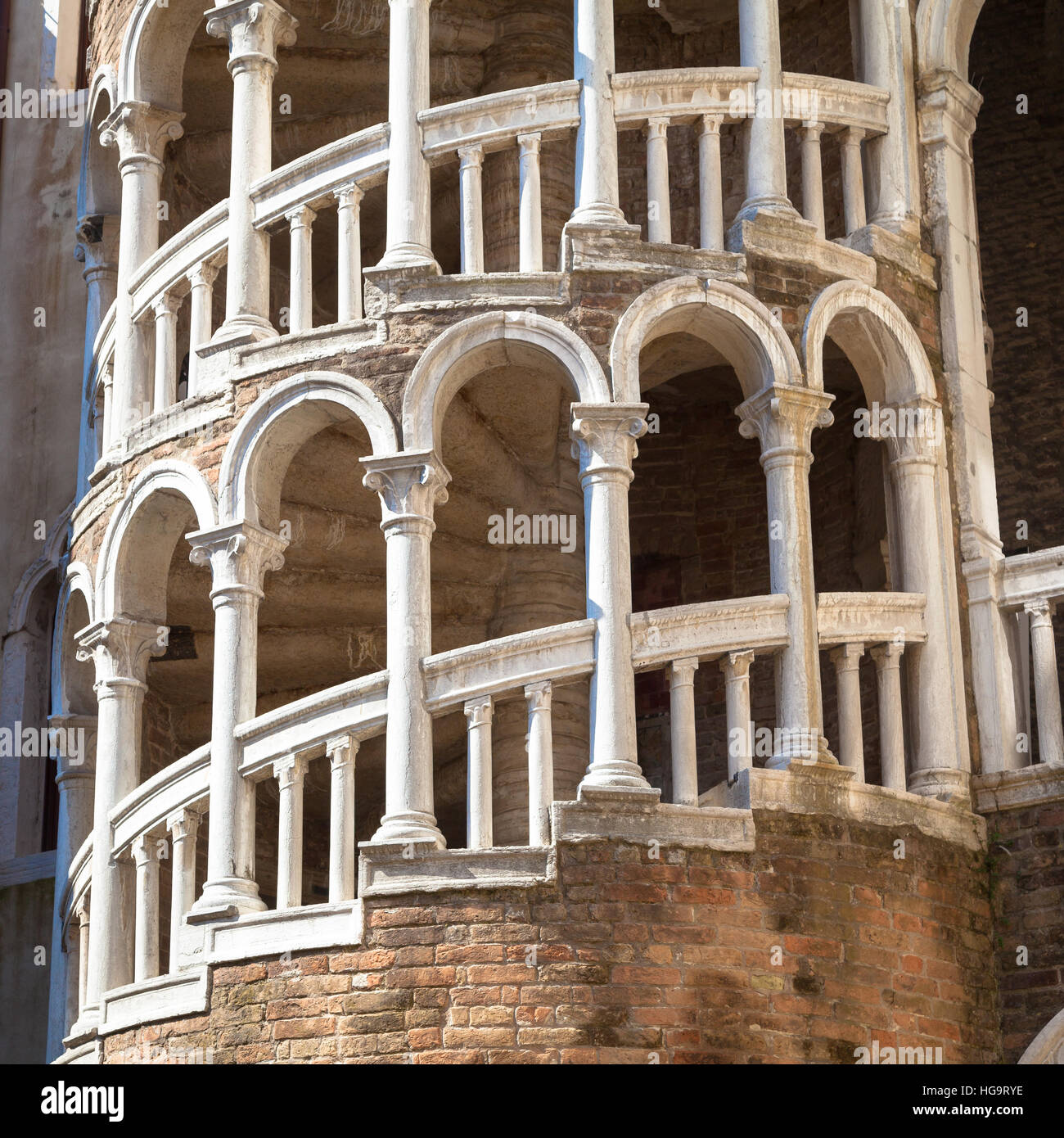 Scala Contarini del Bovolo - Venezia Italy / Detail of the Scala ...