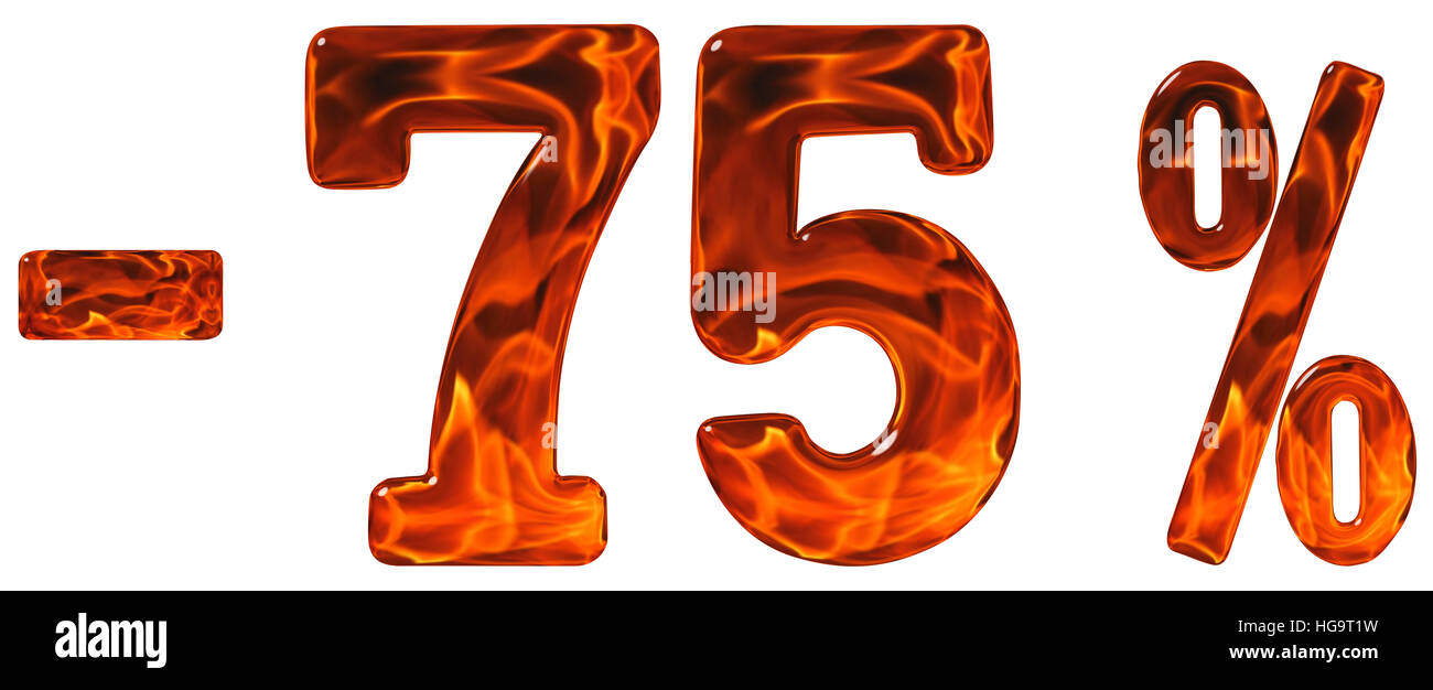 75 percent reduction sign hi-res stock photography and images - Alamy