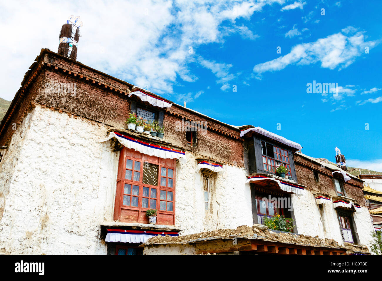 Shigatse, Tibet, China - The view of Tashilhunpo Monastery in the ...