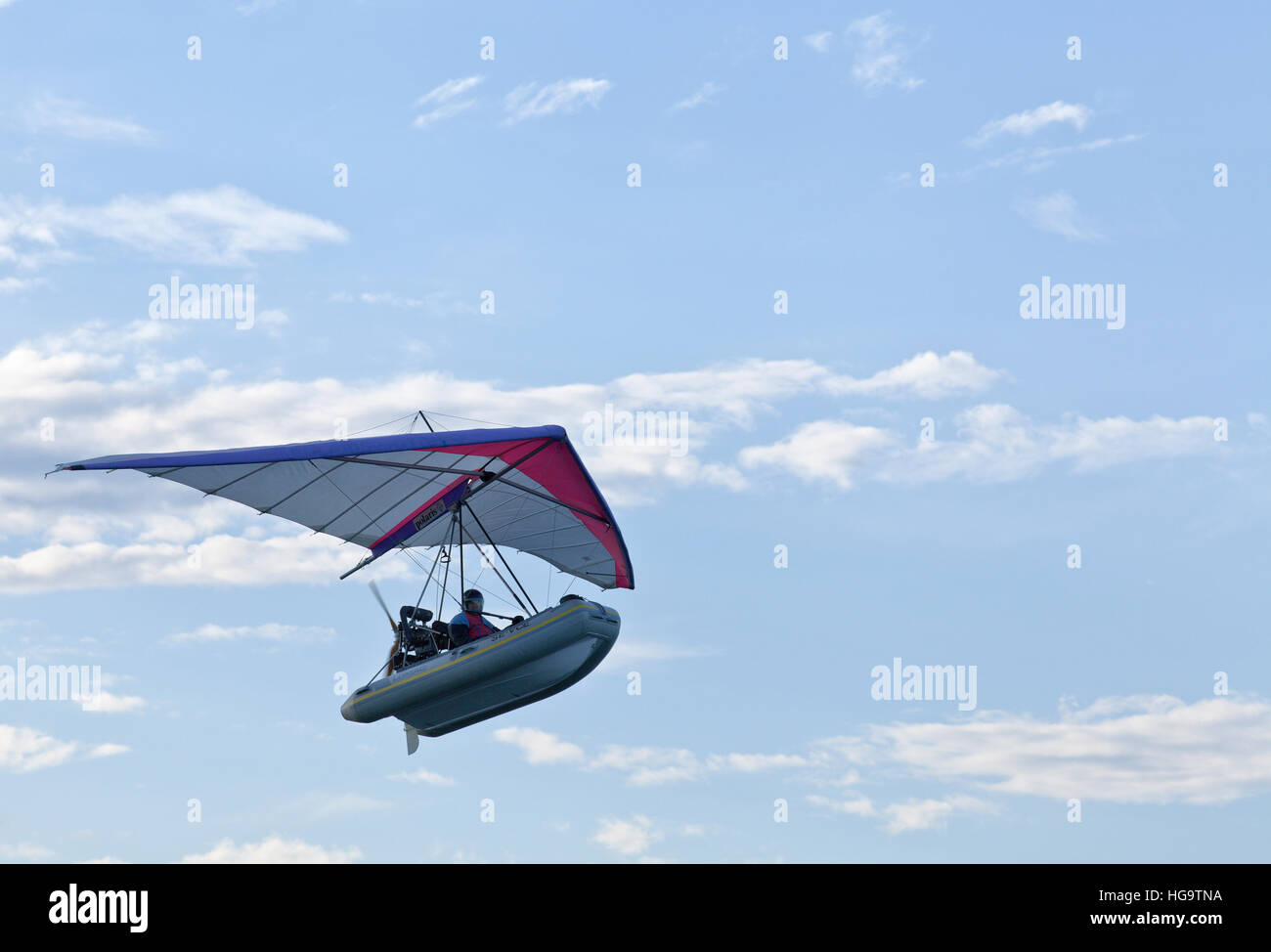 BALTIC SEA, SWEDEN ON JULY 25, 2013. View of an airborne flying boat ...