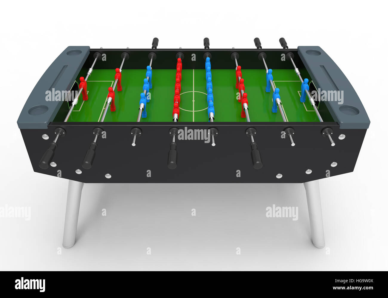 Foosball Soccer Table Game Isolated Stock Photo - Alamy