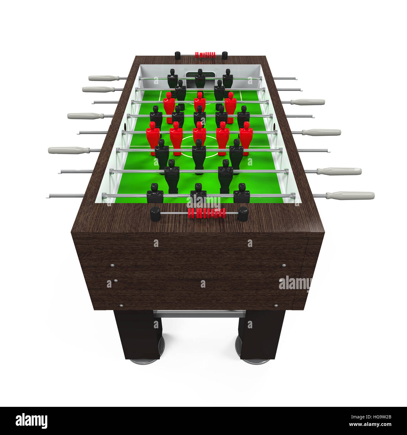 Foosball Soccer Table Game Isolated Stock Photo - Alamy