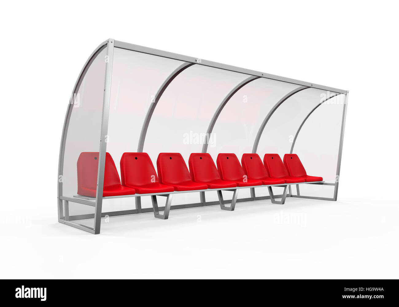 Reserve Chair and Staff Coach Bench Isolated Stock Photo - Alamy