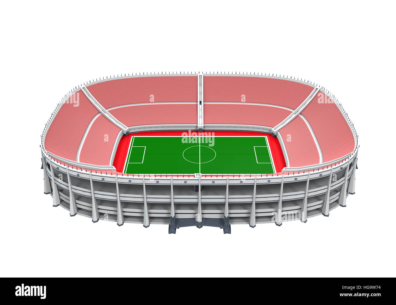 Stadium Building Isolated Stock Photo - Alamy