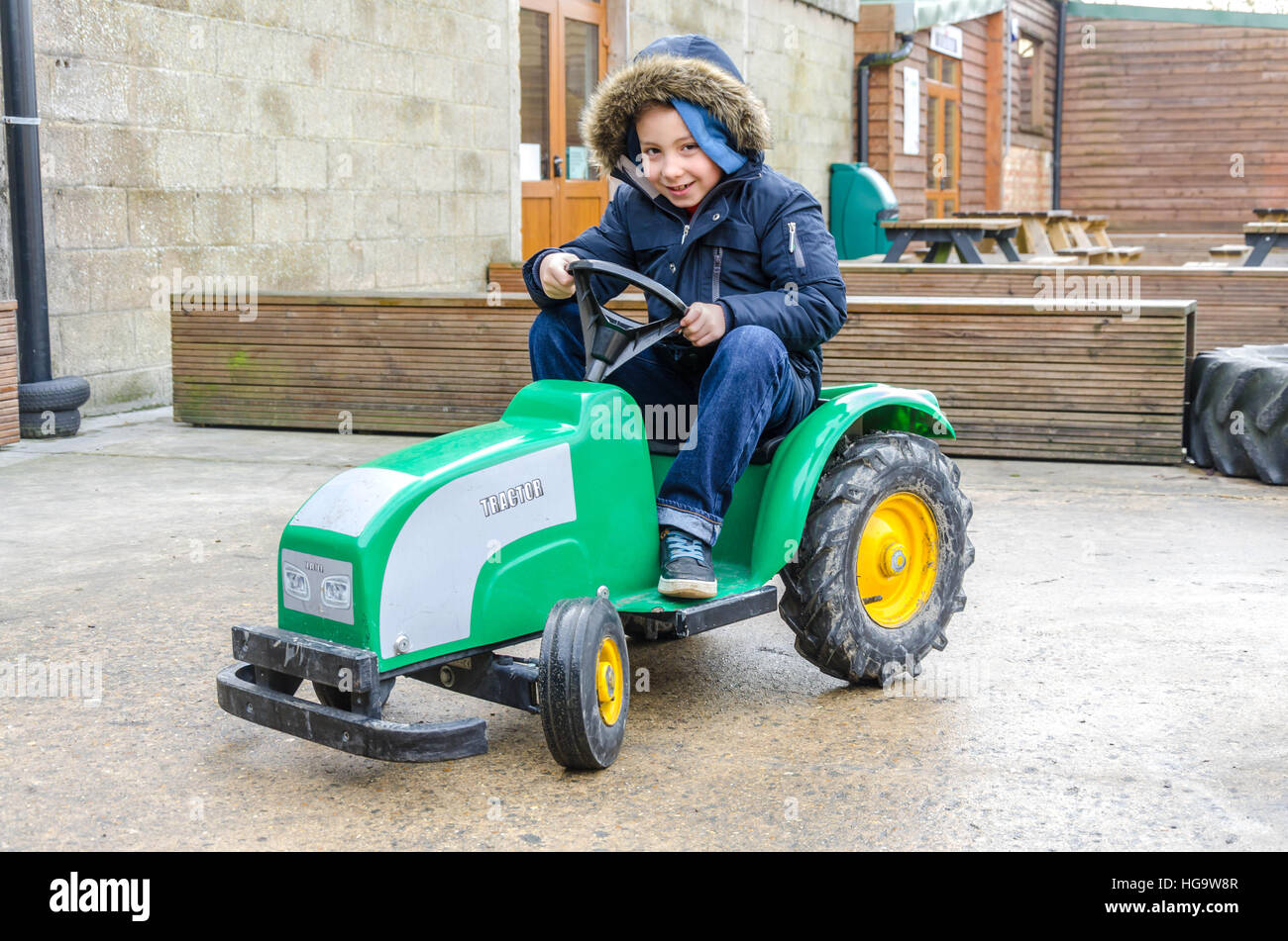Ride on toy tractor hi-res stock photography and images - Alamy