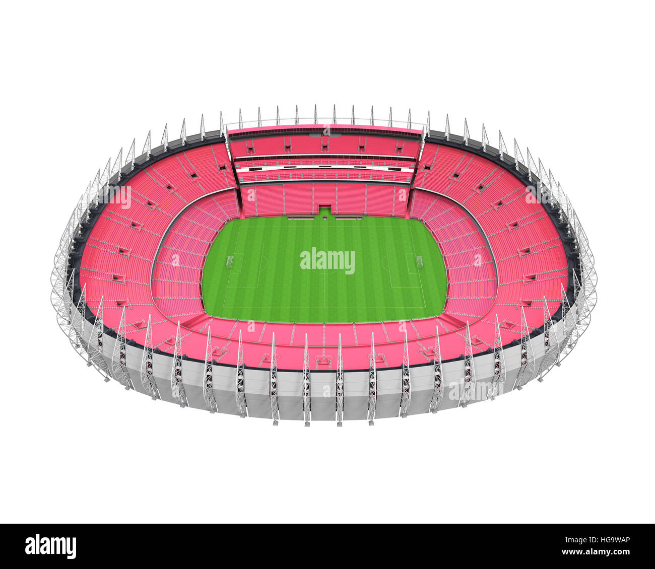 Stadium Building Isolated Stock Photo - Alamy