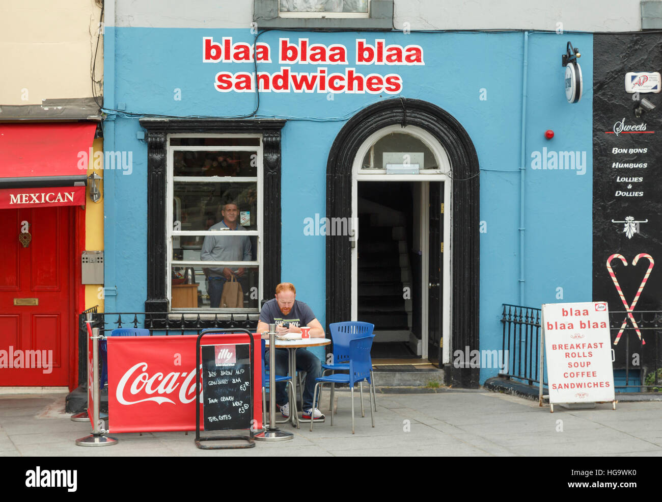 Kilkenny, County Kilkenny, Republic of Ireland. Eire. Typical street ...