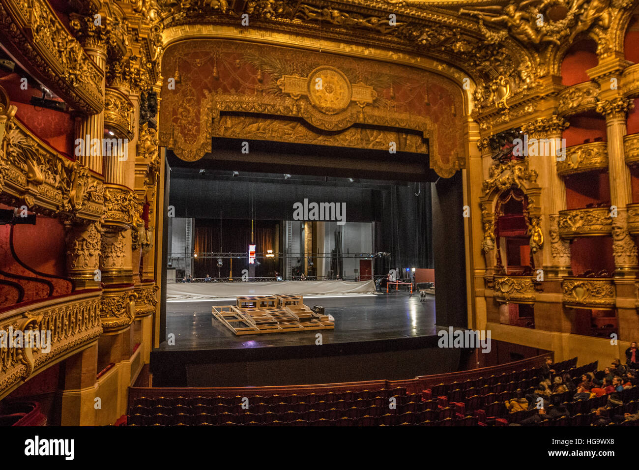 View inside Paris Opera Stock Photo - Alamy