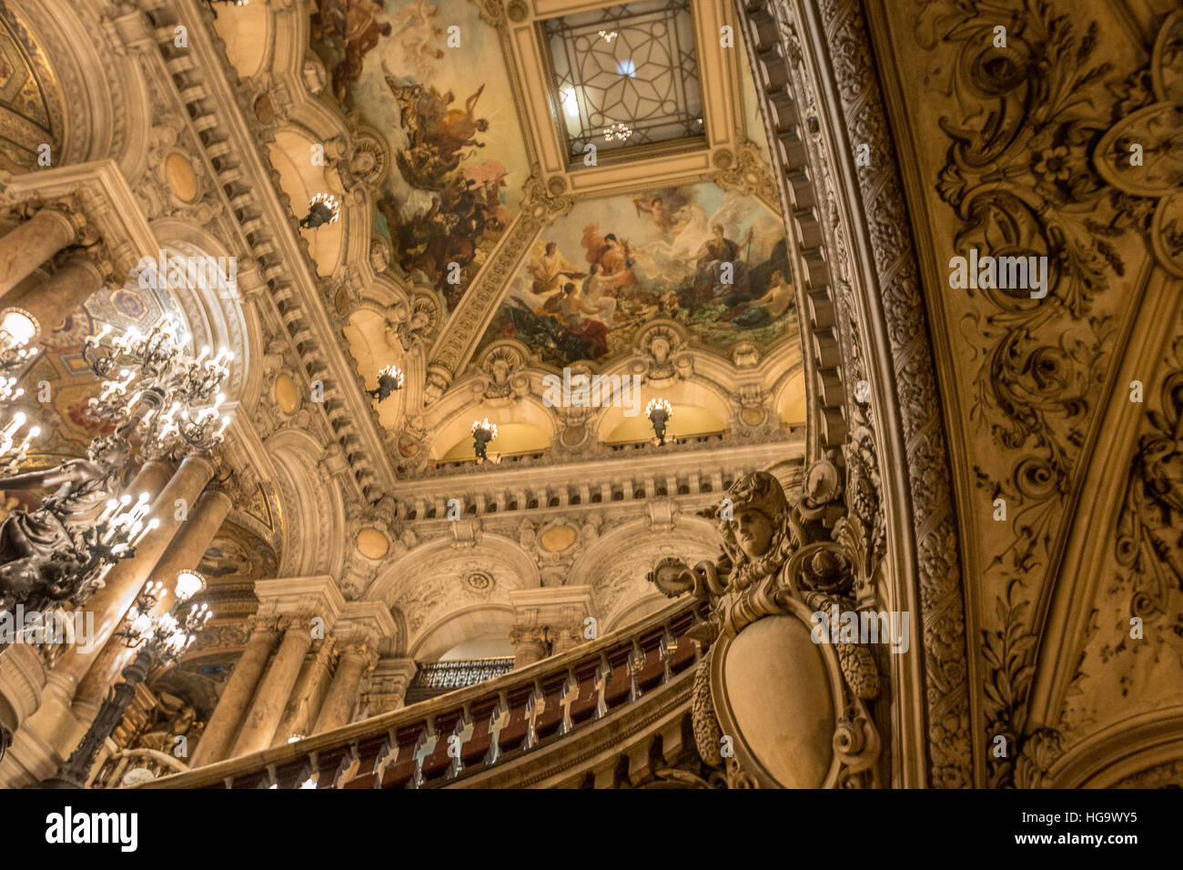 Inside Paris Opera Stock Photo - Alamy
