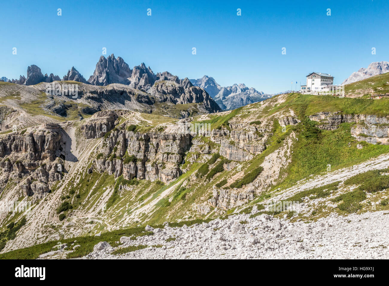 Nice view of Dolomites mountains in Italian Alps Stock Photo - Alamy