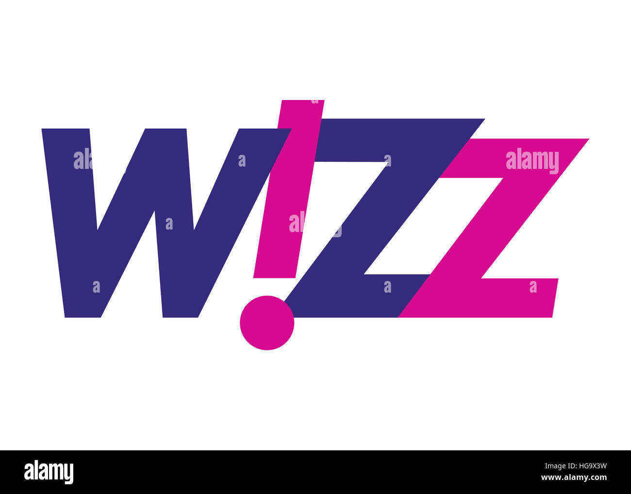 WIZZ logo icon flag symbol Stock Photo - Alamy