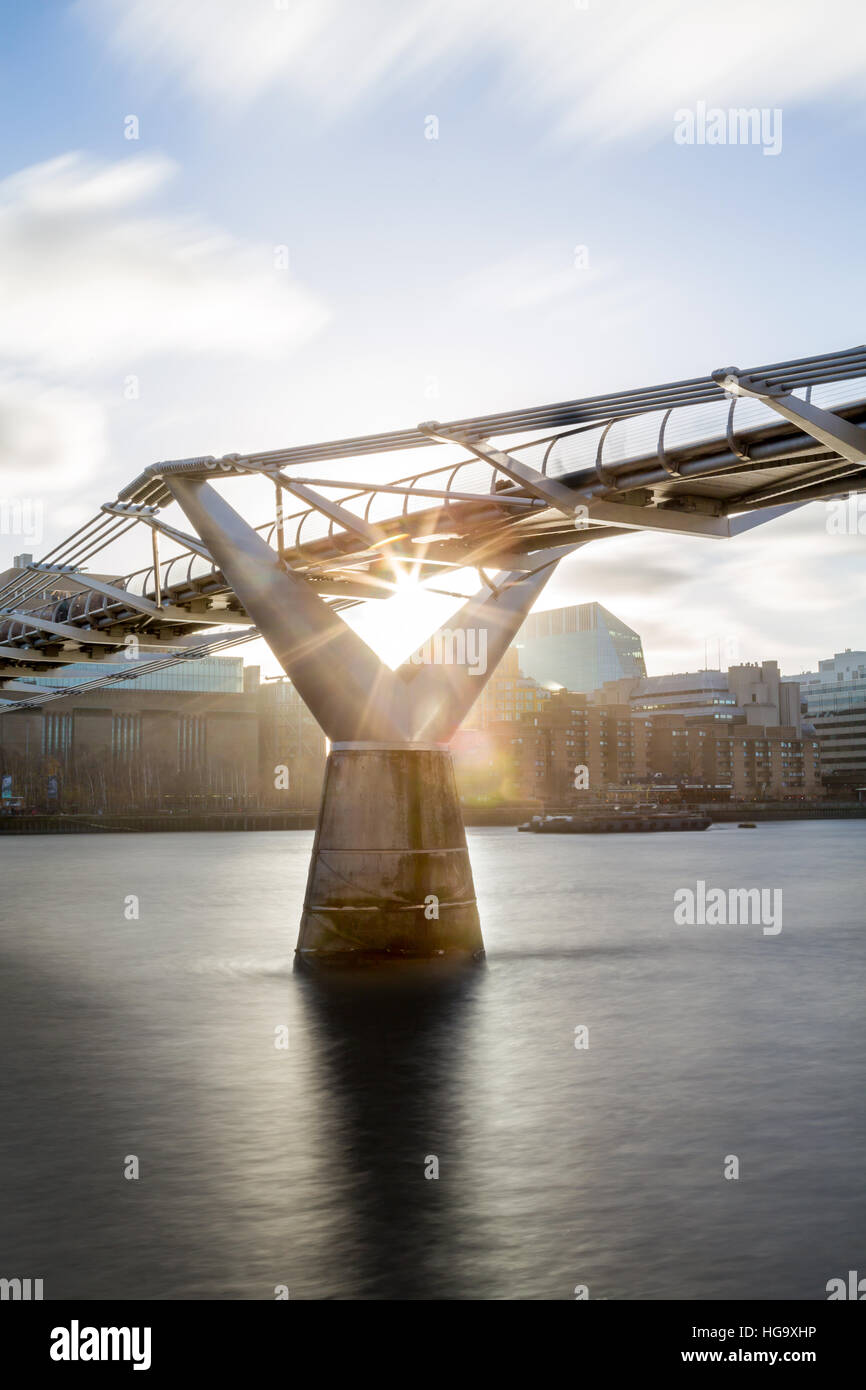 Millennium Bridge, London Stock Photo - Alamy