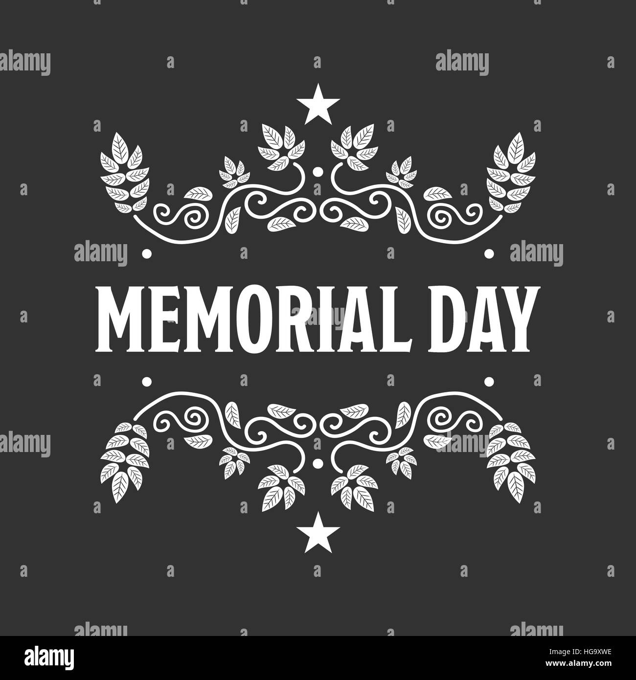 Memorial day card Black and White Stock Photos & Images - Alamy