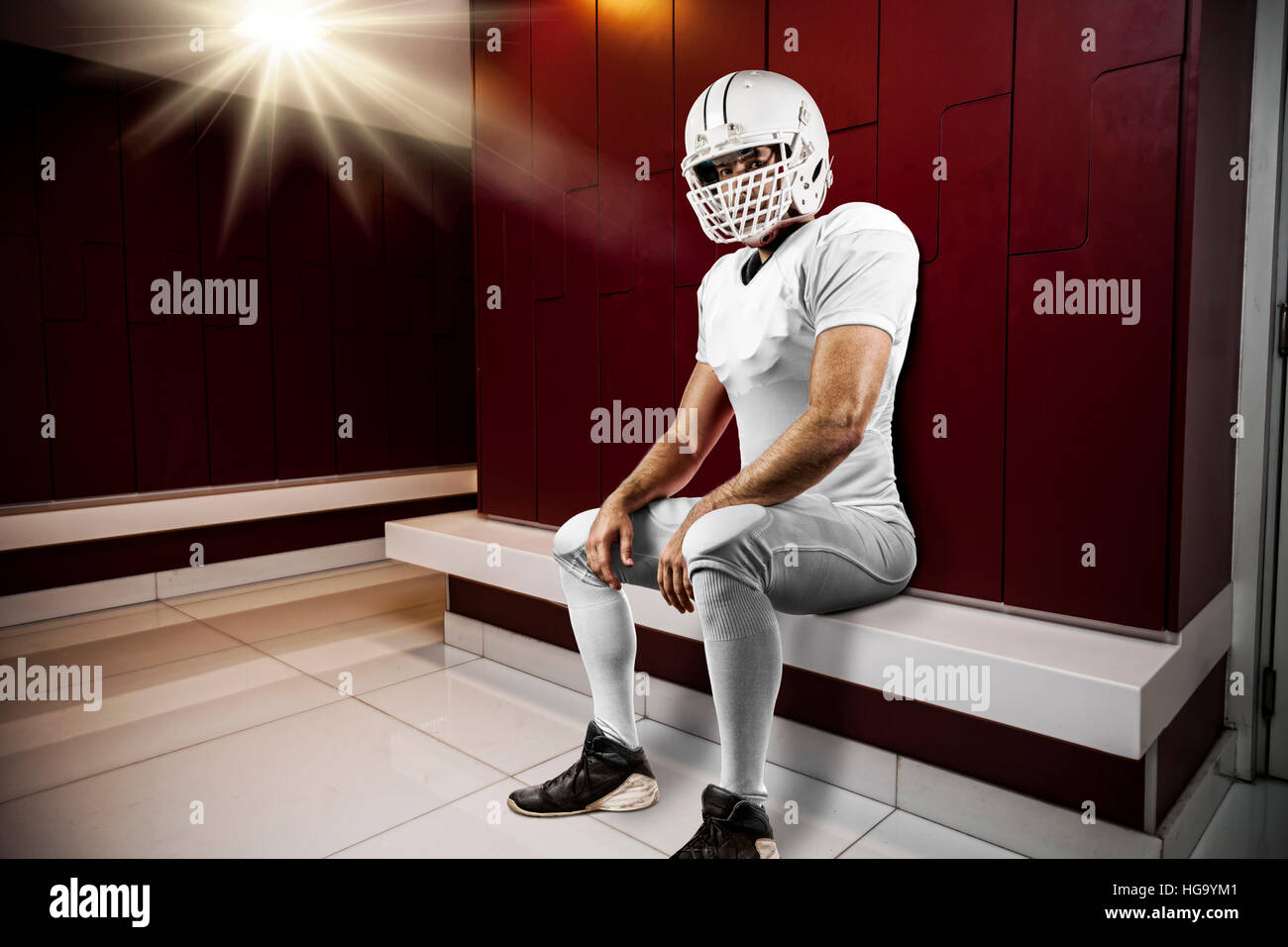 American football locker room hi-res stock photography and images - Alamy