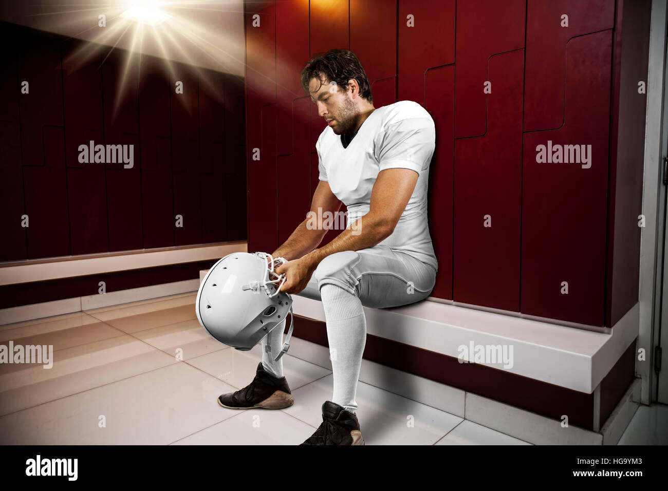 American football locker room hi-res stock photography and images - Alamy