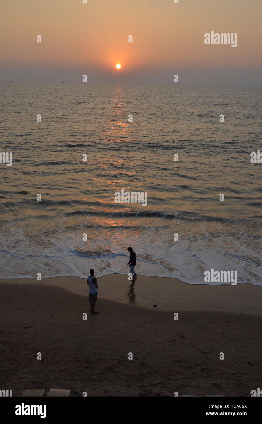 Goa beach sunset hi-res stock photography and images - Alamy