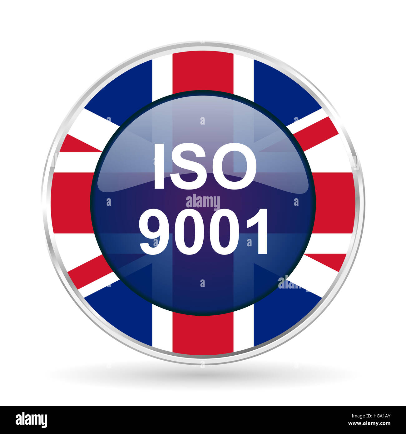 Iso 9001 flag Cut Out Stock Images & Pictures - Alamy