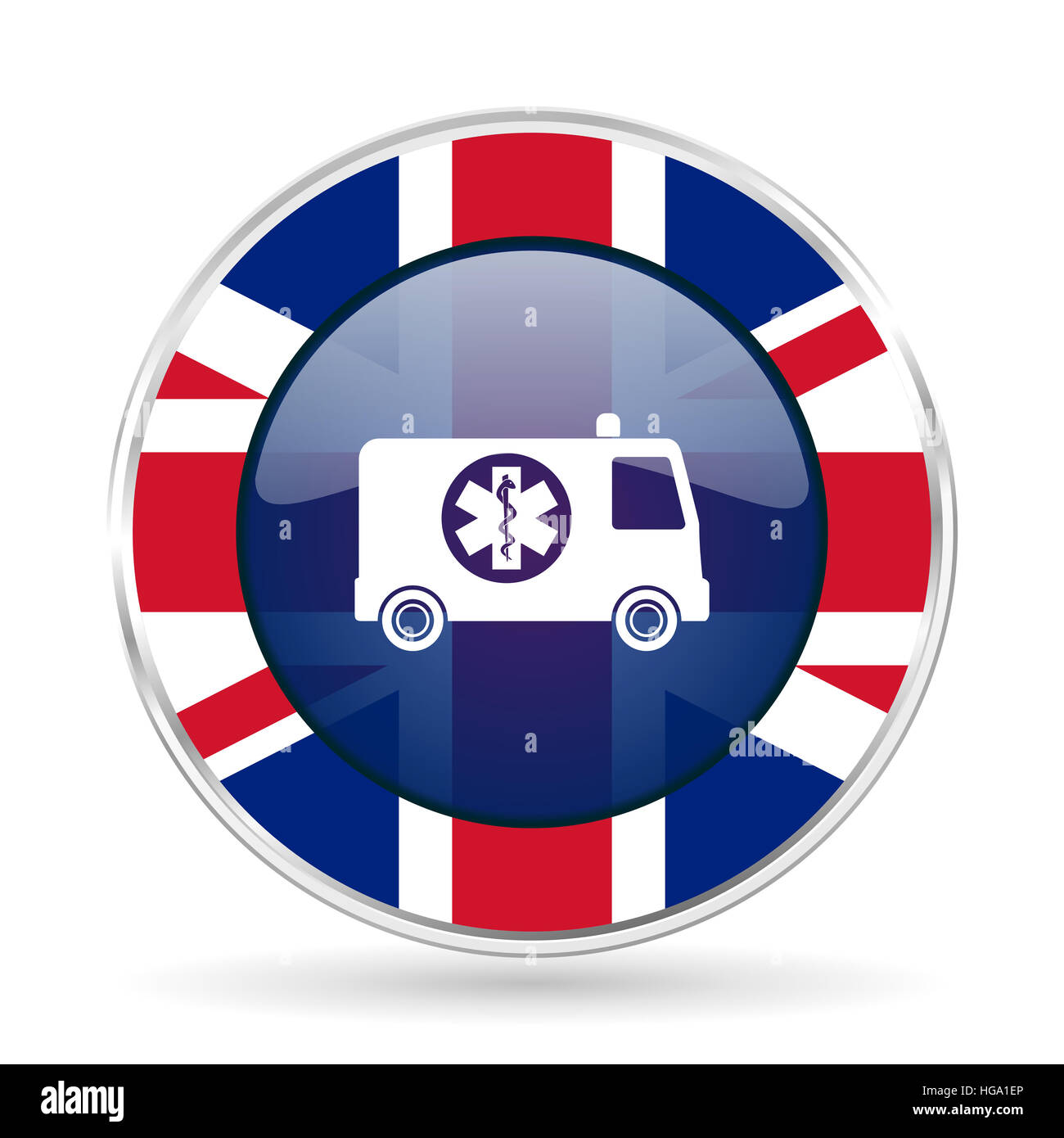 London ambulance service vehicle Cut Out Stock Images & Pictures - Alamy