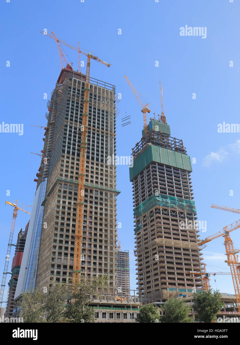 Building construction development site in Beijing China Stock Photo - Alamy